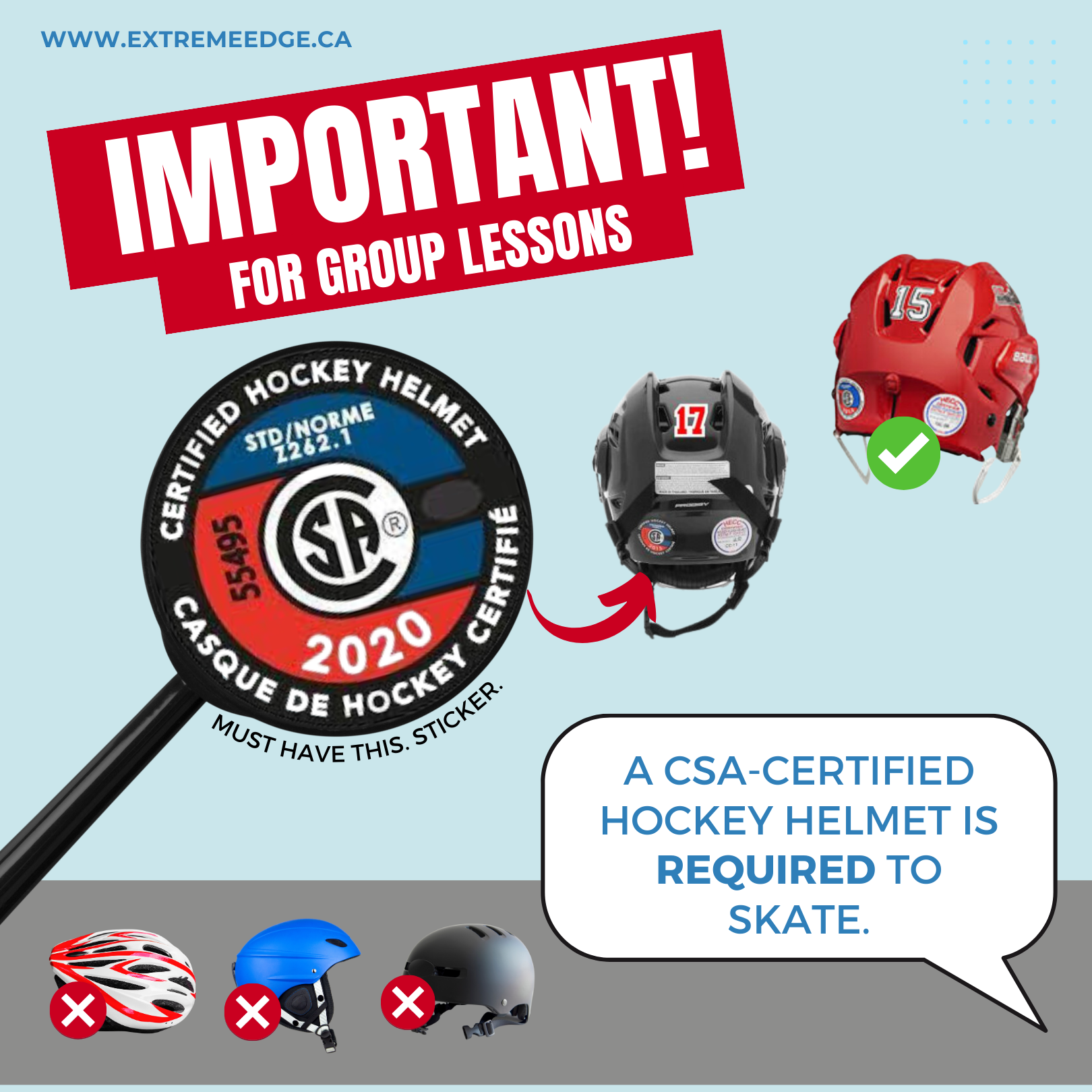 Equipment :: Extreme Edge Skating Club, Edmonton